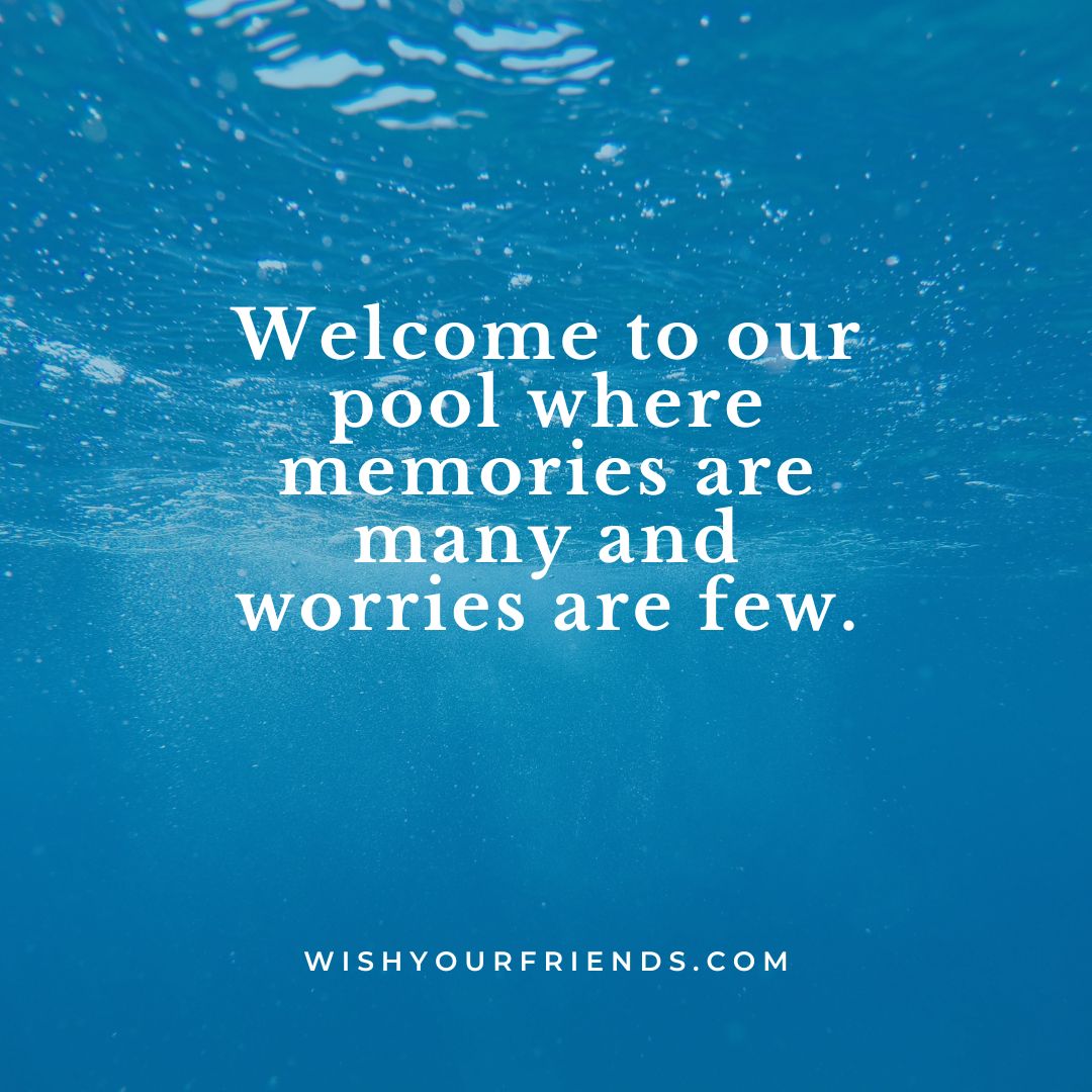 200+ Pool Captions For Instagram - Wish Your Friends