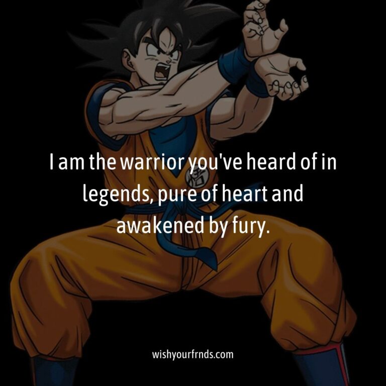Top #10 Goku Quotes - Wish Your Friends